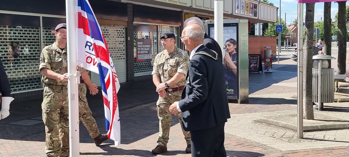 Armed Forces Day Flag Raising in Beeston. – Independent Councillor ...